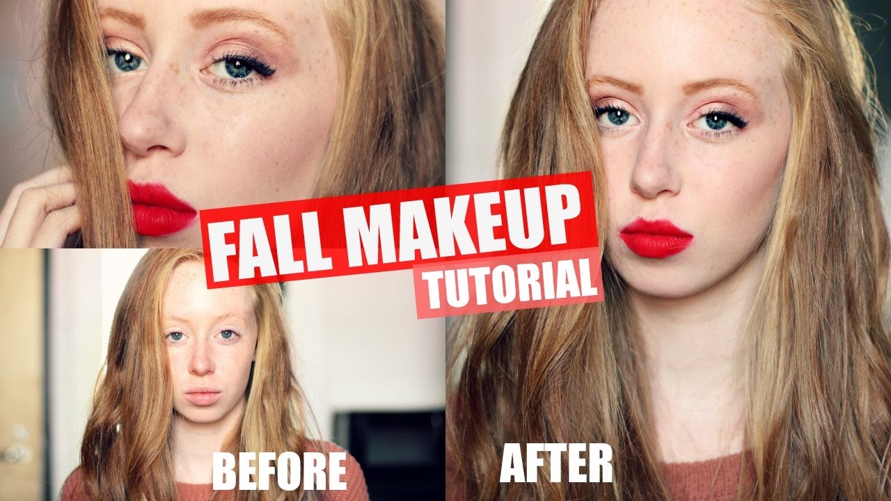 FALL MAKEUP TUTORIAL | JustAli - YouTube