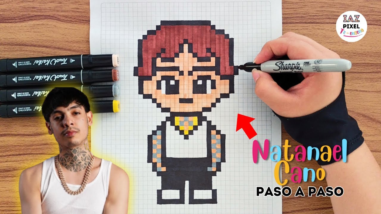 Como pintar a NATANAEL CANO en PIXEL ART – Tutorial paso a paso # ...