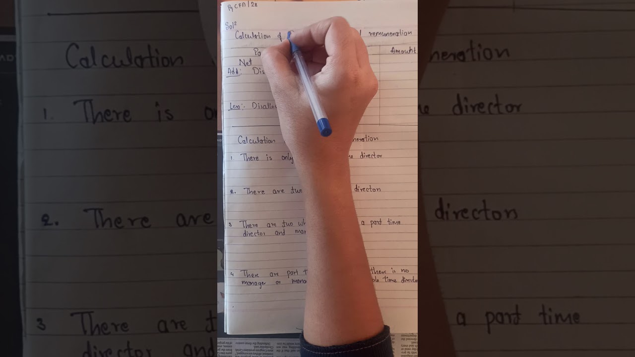 Calculation Of Managerial Remuneration YouTube Calculation Of Managerial Remuneration YouTube