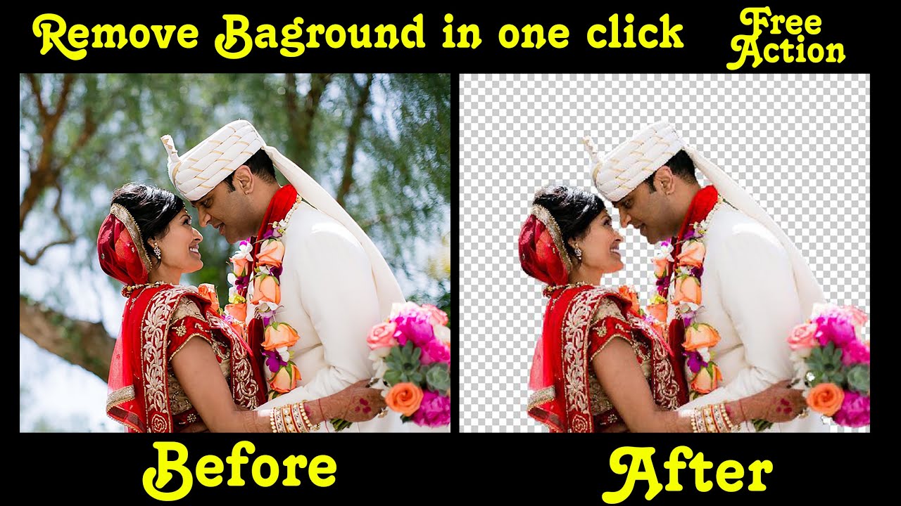 How to Remove Background photoshop | Background Remove Action | Advance ...