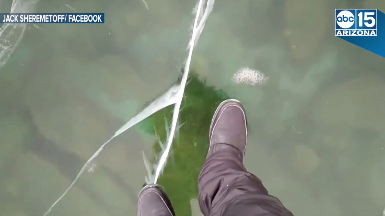 ICE WALKING! Man walks on frozen Lake Baikal in Russia - ABC15 Digital ...