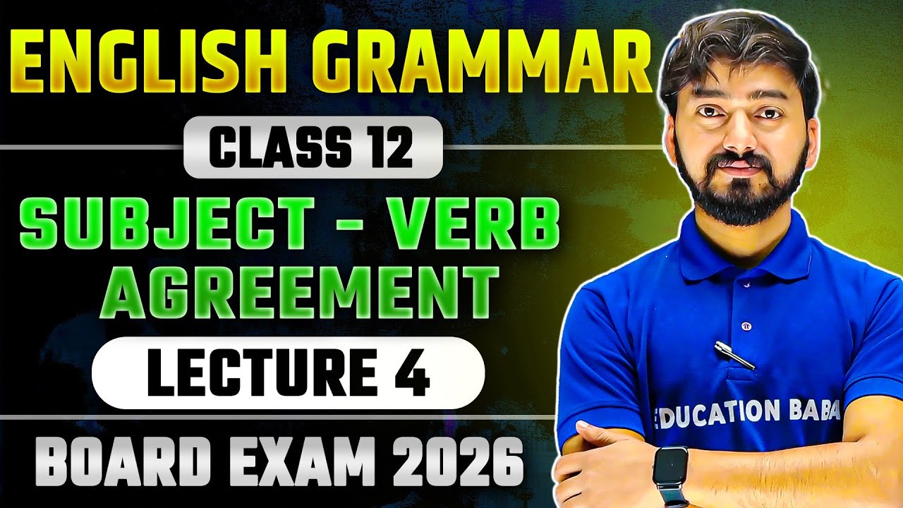 Bihar Board Class 12th English Grammar | Subject - Verb Agreement ...