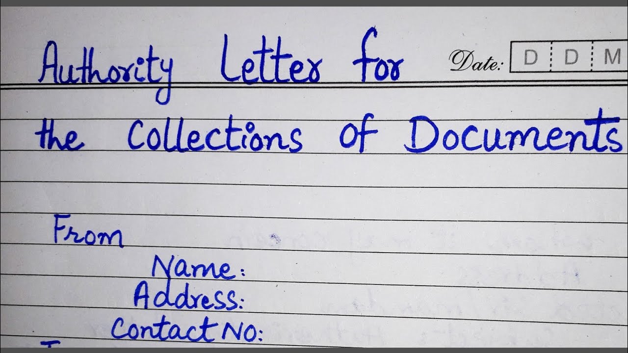 Authority Letter for the Collection of Documents | # ...