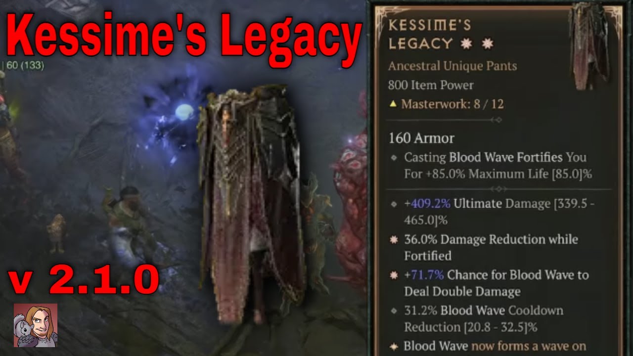 Diablo IV Unique Items - Kessime's Legacy (Necro Pants)[v2.1.0] - YouTube