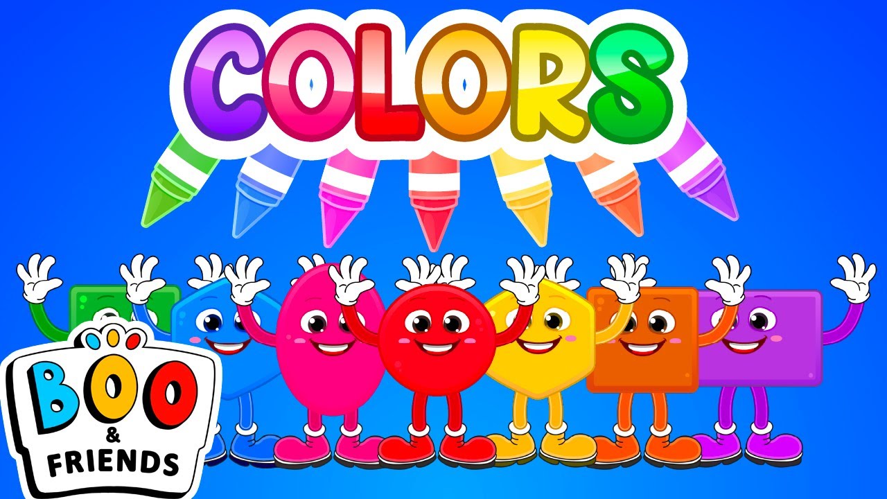 Learn Colors Red, Orange, Yellow, Pink, Green, Blue, Purple | Colors ...