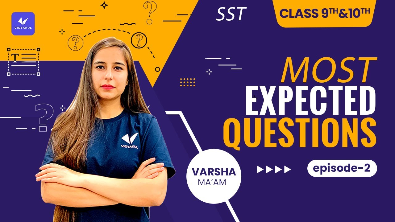 Most Expected Questions | Episode 2 | Term 1 | Class 9 And 10 SST ...