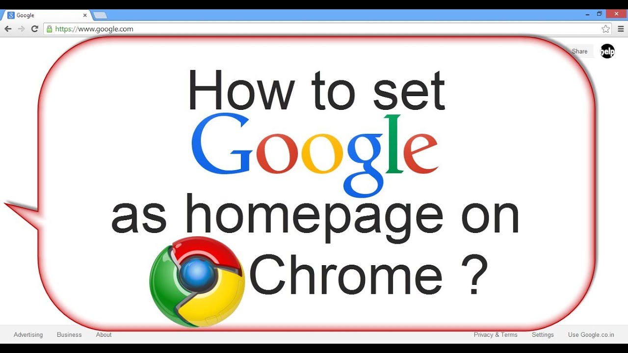 How To Set Google As Homepage On Google Chrome in 43 Sec YouTube how-to-set-google-as-homepage-on-google-chrome-in-43-sec-youtube