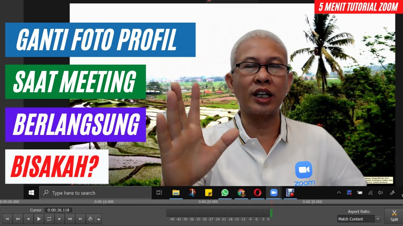 ZT#44. CARA MENGGANTI FOTO PROFIL ZOOM SAAT MEETING BERLANGSUNG | 5 ...