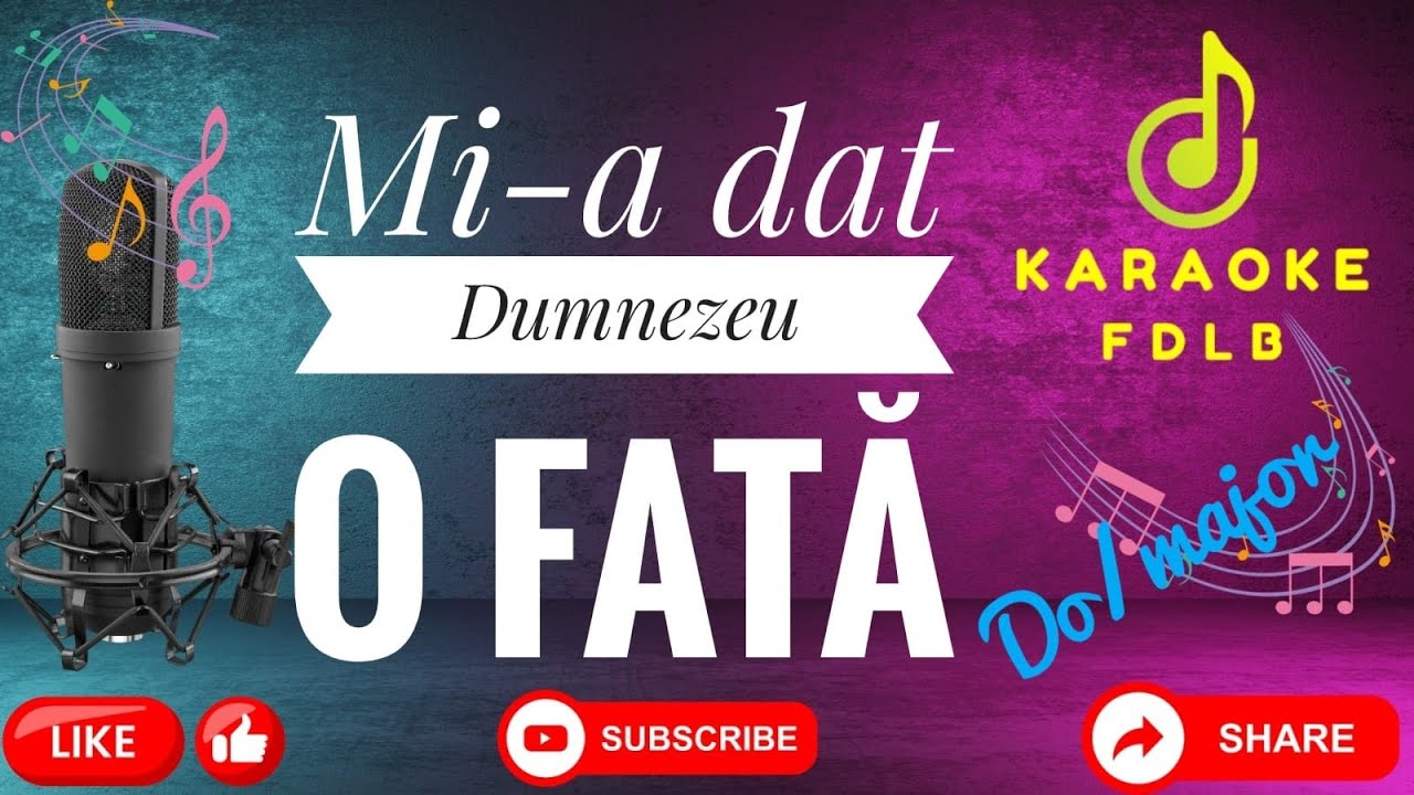 Mi-a dat dumnezeu o fata //Karaoke//Versuri//Negative//Populara🛑Do ...