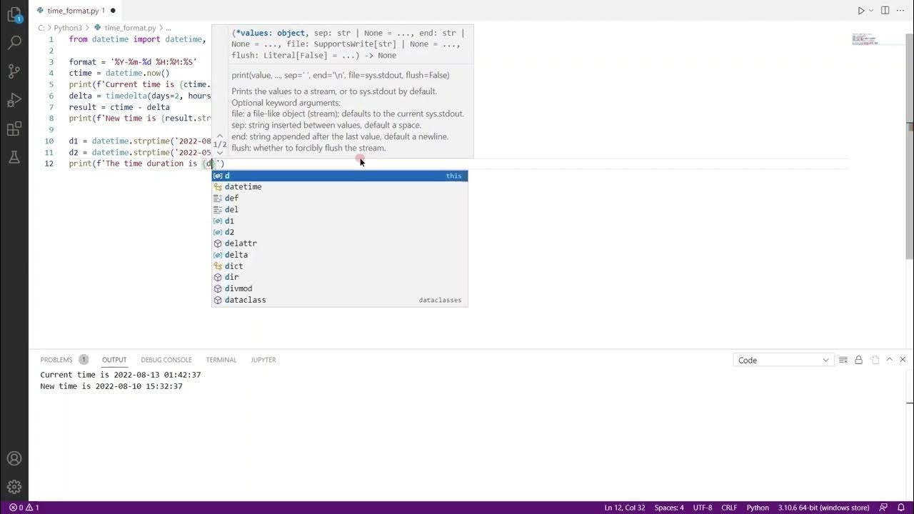 Calculate present / future dates and time duration using Python - YouTube