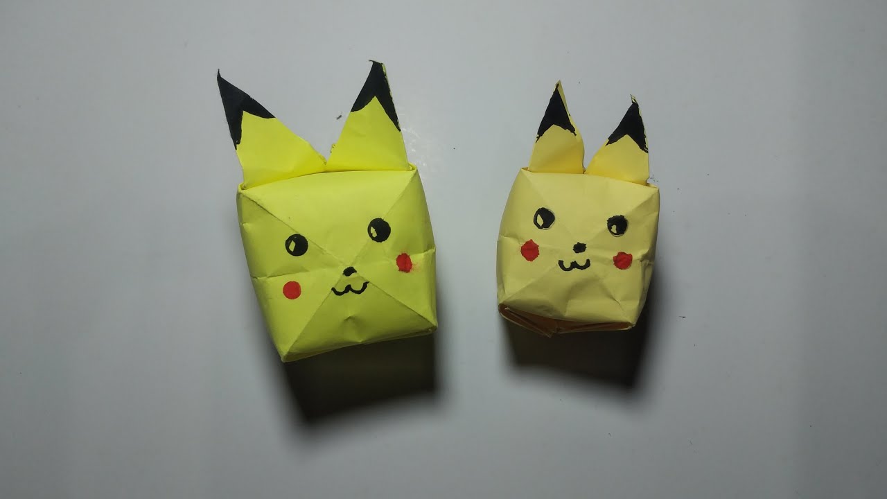 Origami Pikachu squishy - origami squishy pokemon - pikachu ballon # ...