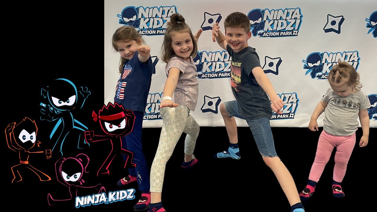 We went to the NINJA KIDZ Action Park! - YouTube