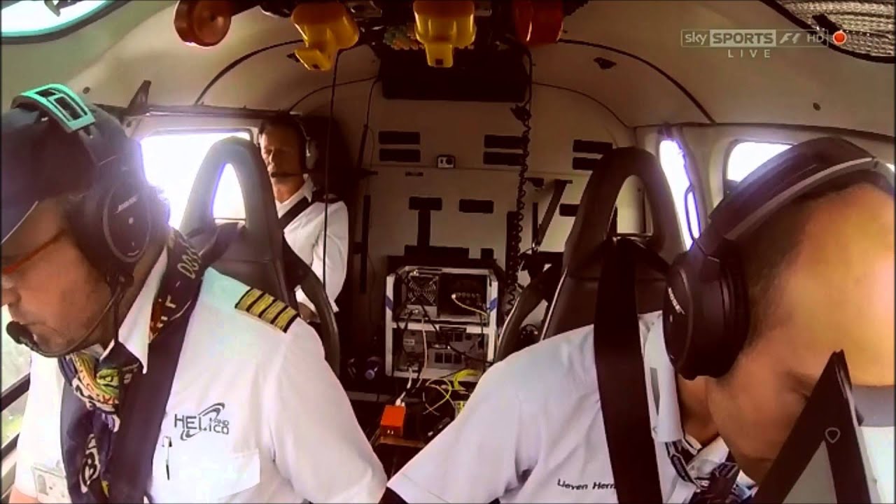 Insight from the F1 helicopter at Monza - YouTube