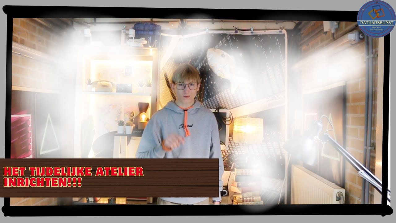 het tijdelijke atelier inrichten - YouTube