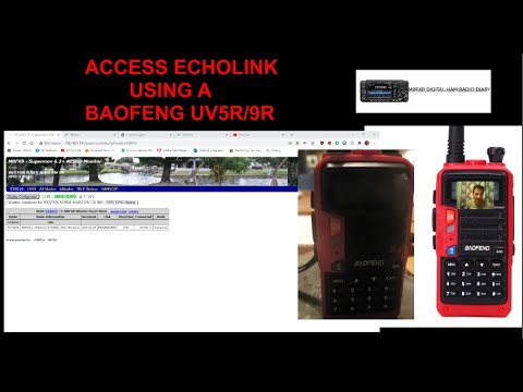 ECHOLINK -JUST USING A BAOFENG -with an Allstar node -No computer needed - YouTube