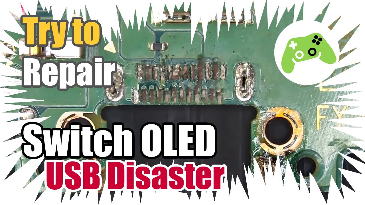 035 Switch OLED: USB Disaster. Repair Flex. - YouTube