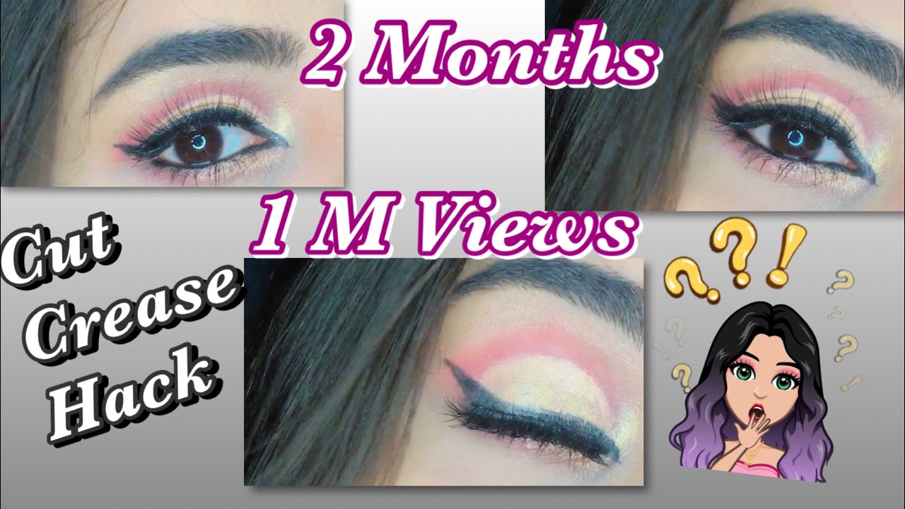 Viral Cut Crease Hack | 2 Months in 1M views | Learn Step By Step - YouTube