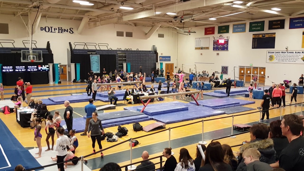 Violet Fanara Level 8 Beam 9.75 3-17-17 - YouTube