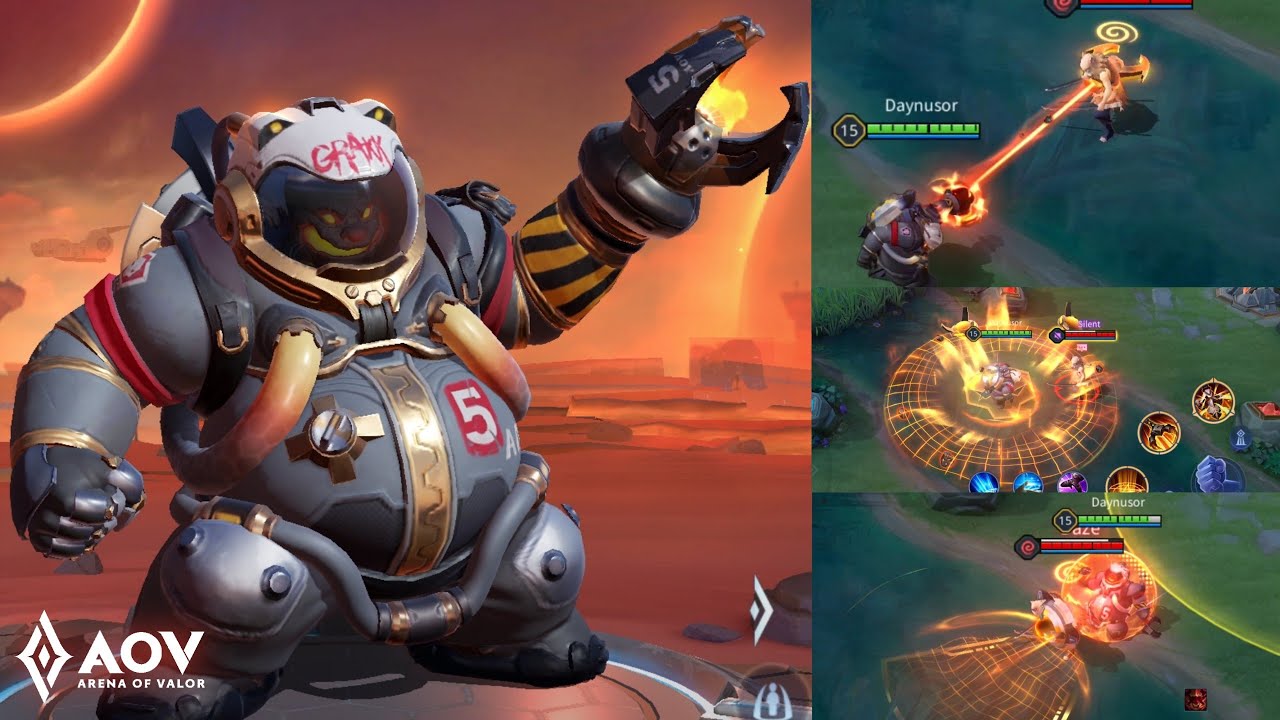 AOV New Skin Grakk Excavation Crew | Astronaut - Arena of Valor - YouTube