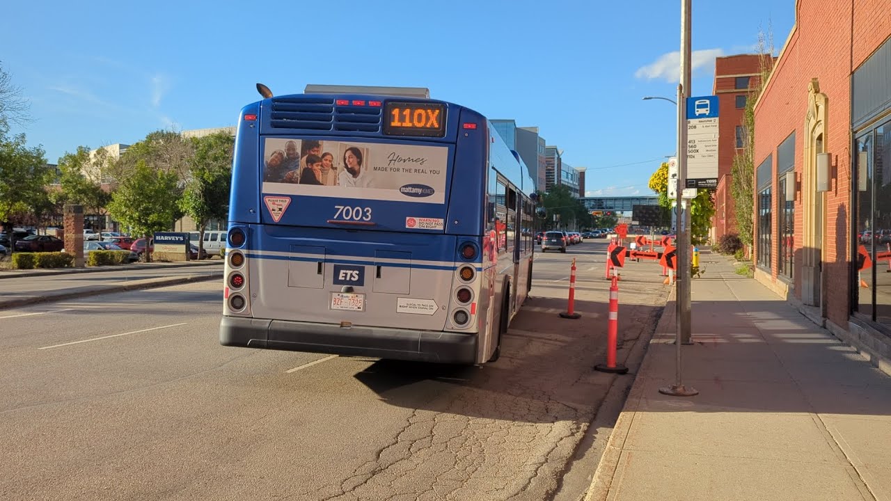 ETS Bus 2018 New Flyer XD40 #7003 On 110X Eaux Claires Express - YouTube