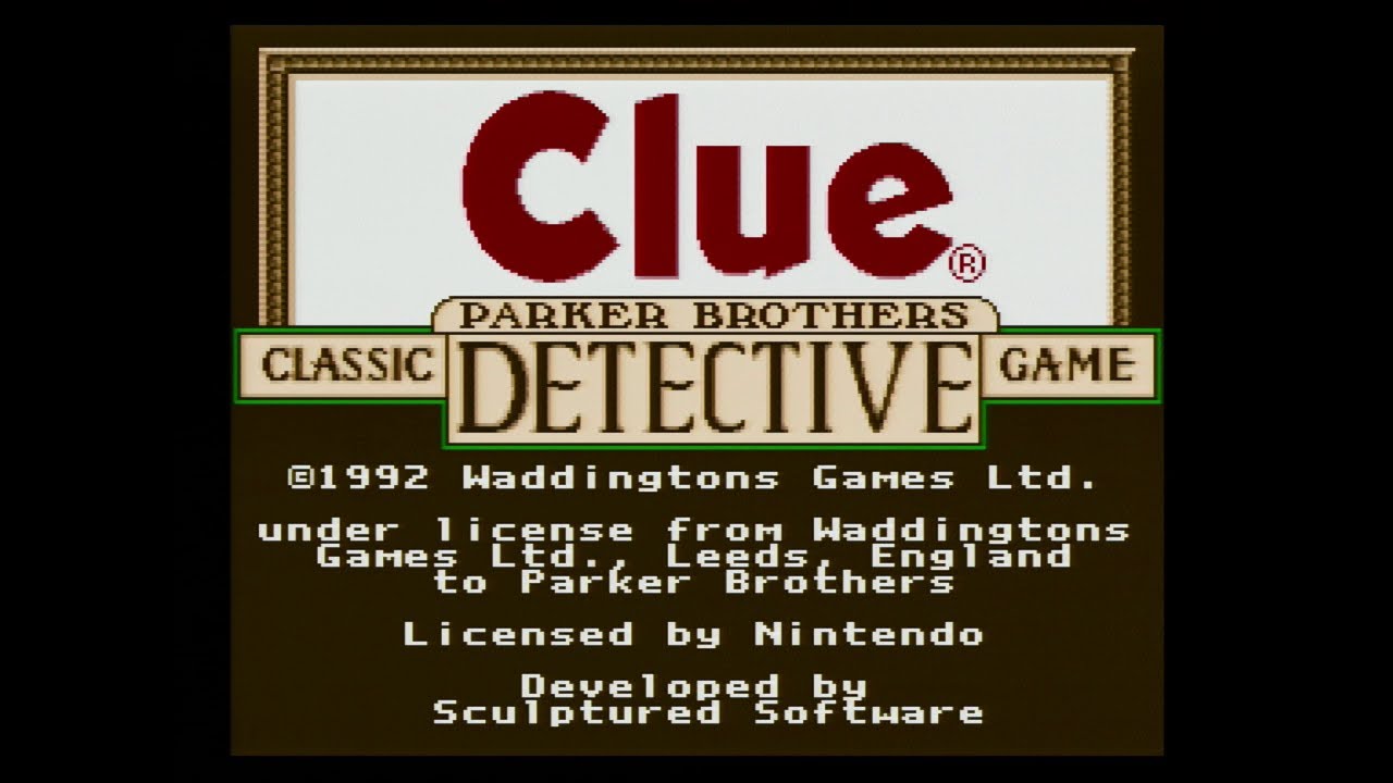 Clue (SNES) - 6 Computer Players-Only Match (Detective Difficulty ...