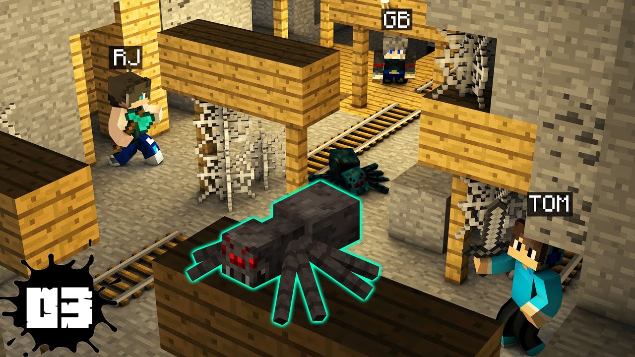 Minecraft : THE BEST SPIDERFARM !! | VILLAGE SMP (Part 3) - YouTube