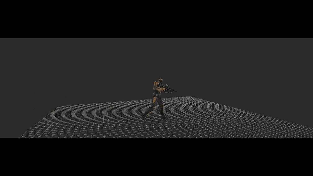 Action Animation Part 1 - Run: Attached Gun - YouTube