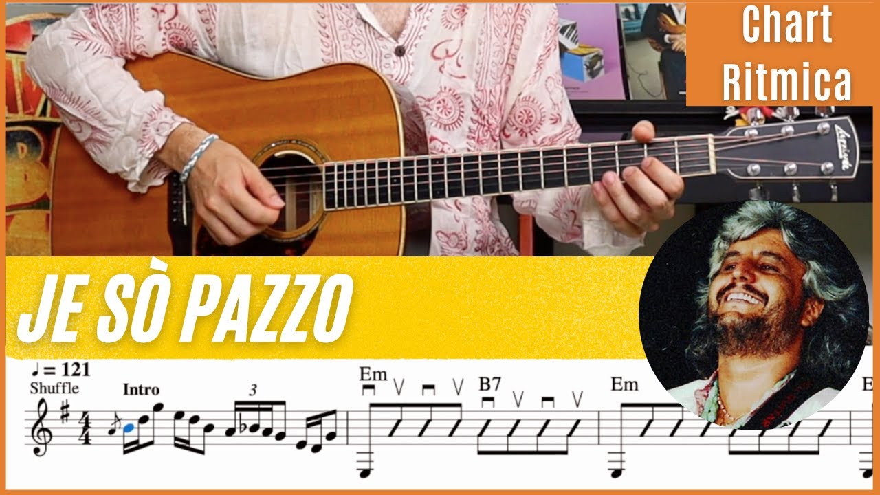 Je Sò Pazzo Pino Daniele Tutorial Chitarra Accordi Canzoni