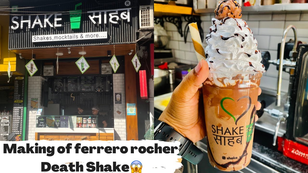 Shake sahab, kamla nagar📍|| FERRERO ROCHER DEATH😱 BY CHOCOLATE SHAKE🍶 ...