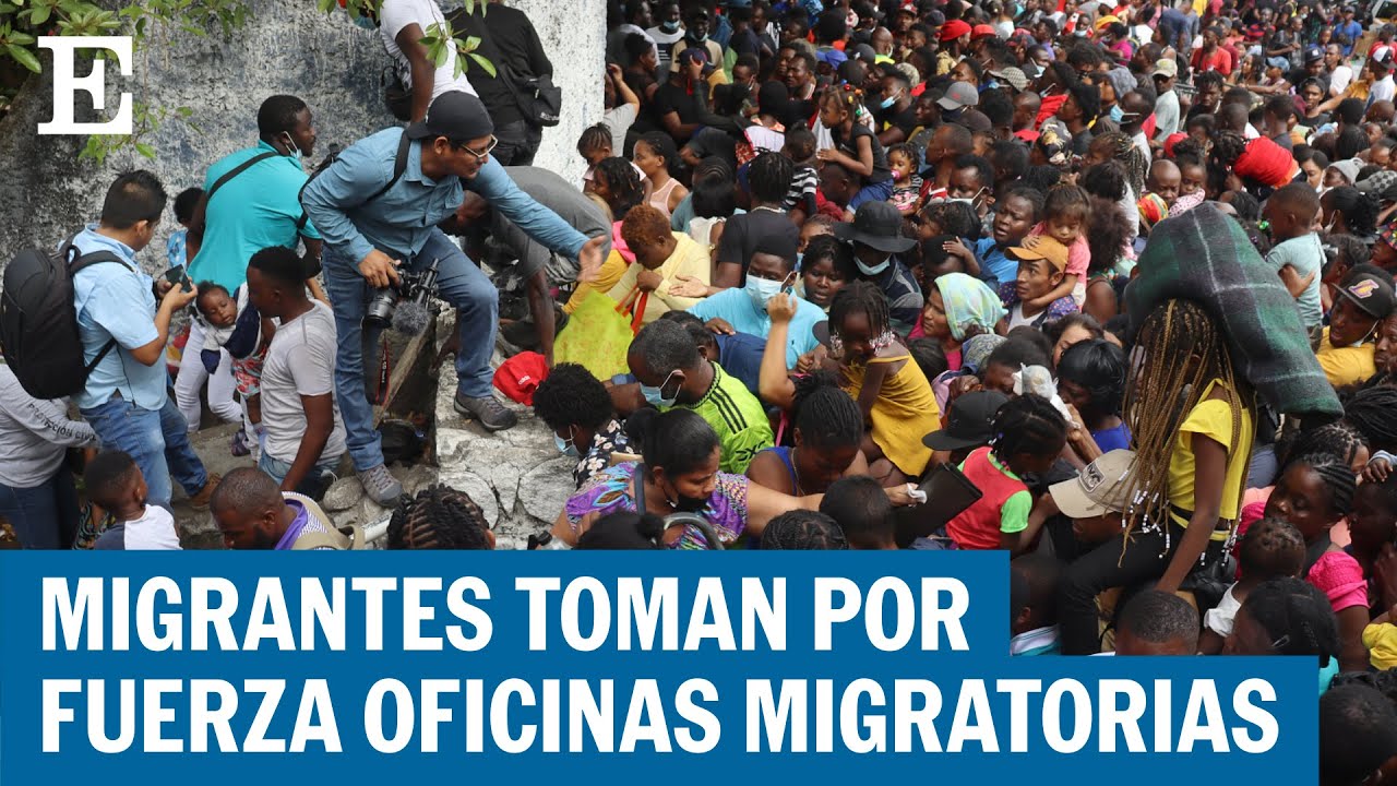Miles de migrantes entran por la fuerza a la COMAR en Tapachula | EL ...