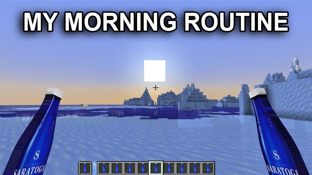 my Morning Routine in Minecraft - YouTube