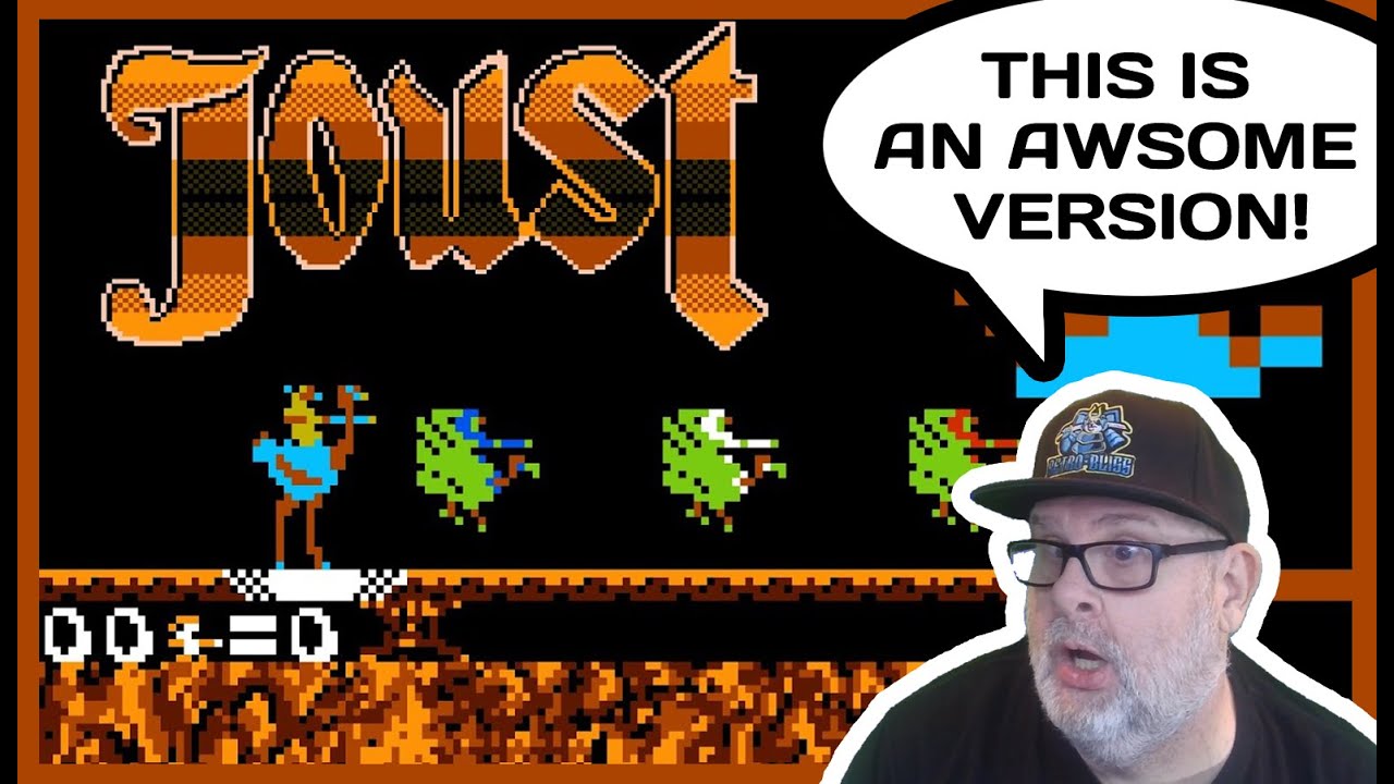 Let's Play JOUST on the NINTENDO NES! Let's Go! - YouTube