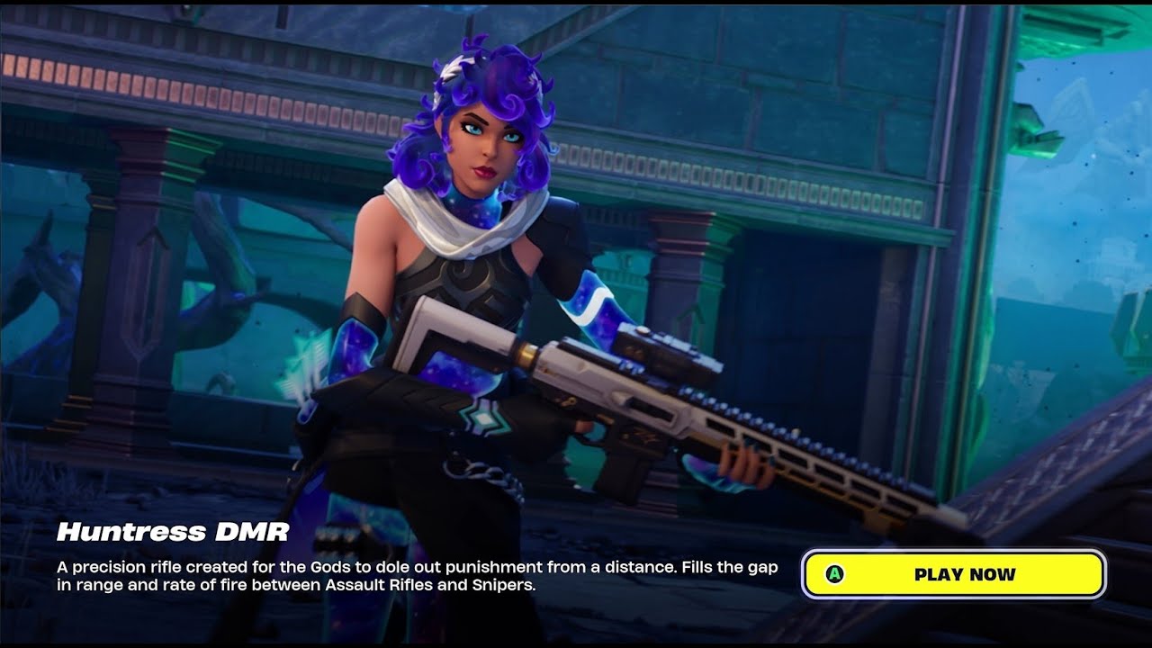 New Mythic Weapon - Zeus' Huntress DMR - Fortnite - Chapter 5 - Season ...