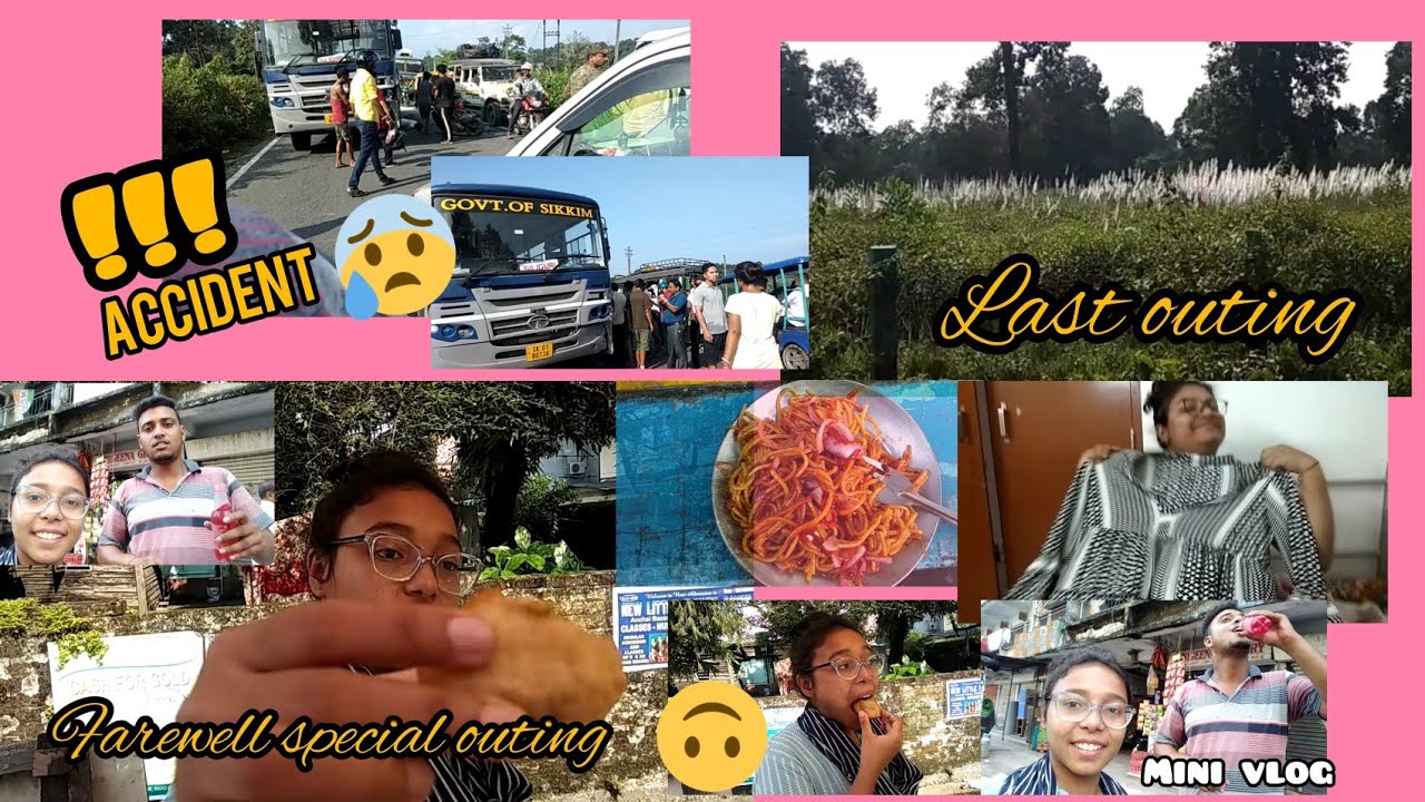 farewell special outing ||shopping|| minivlog || road accident😱 ...