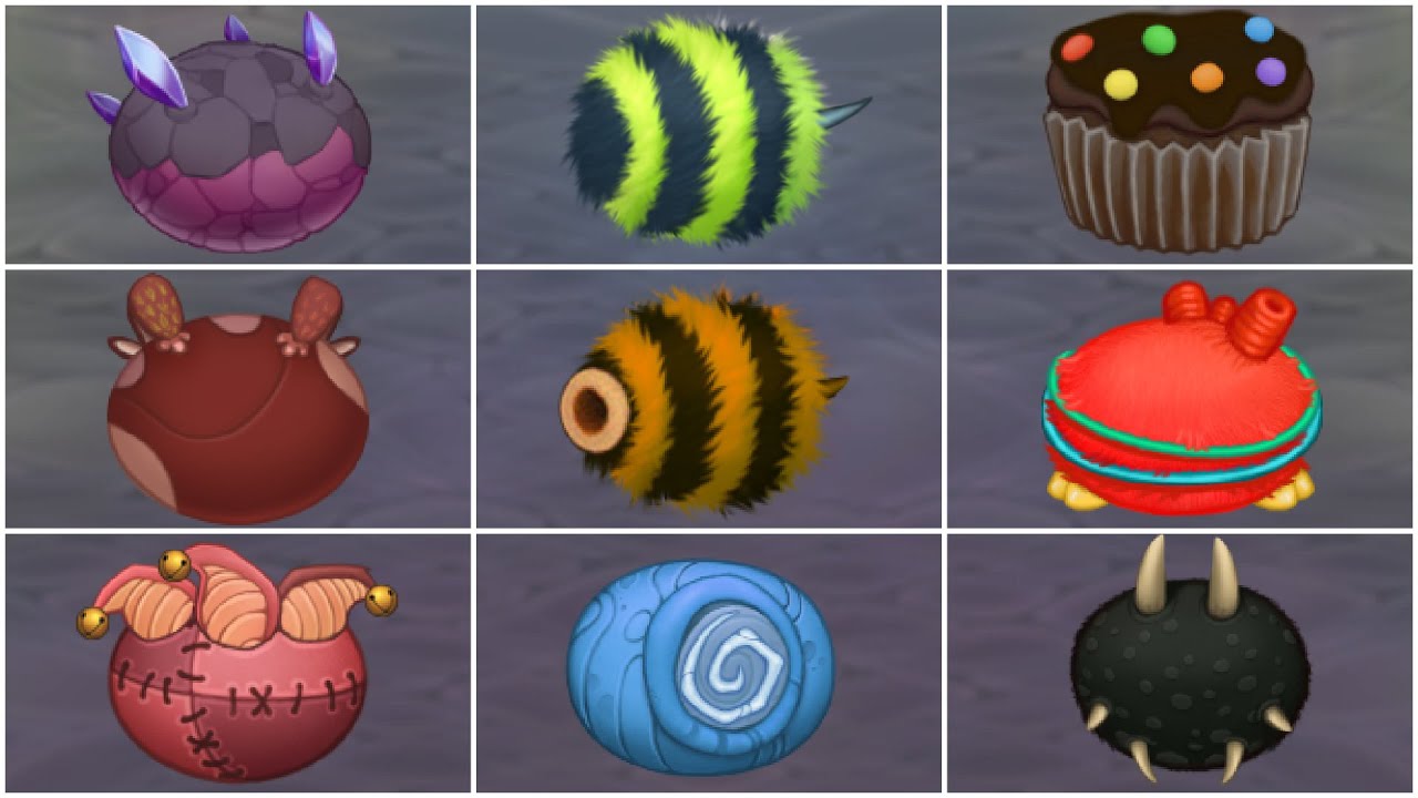 Guess The Monster by Eggs | My Singing Monsters | HUMBUG, HYEHEHE, RARE ...