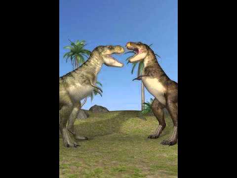 My T-Rex eats Meat Fights and Chases bones? - YouTube