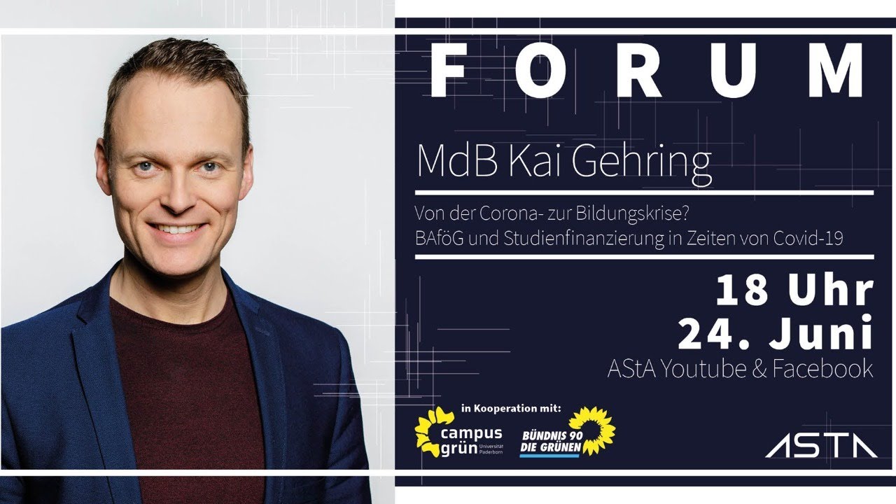FORUM x MdB Kai Gehring: Von der Corona- zur Bildungskrise? - YouTube