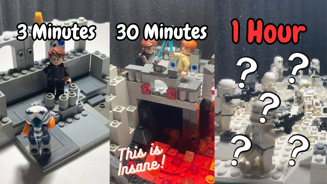 I Built 3 LEGO Star Wars Moc's in 3 minutes, 30 minutes and 1 Hour ...