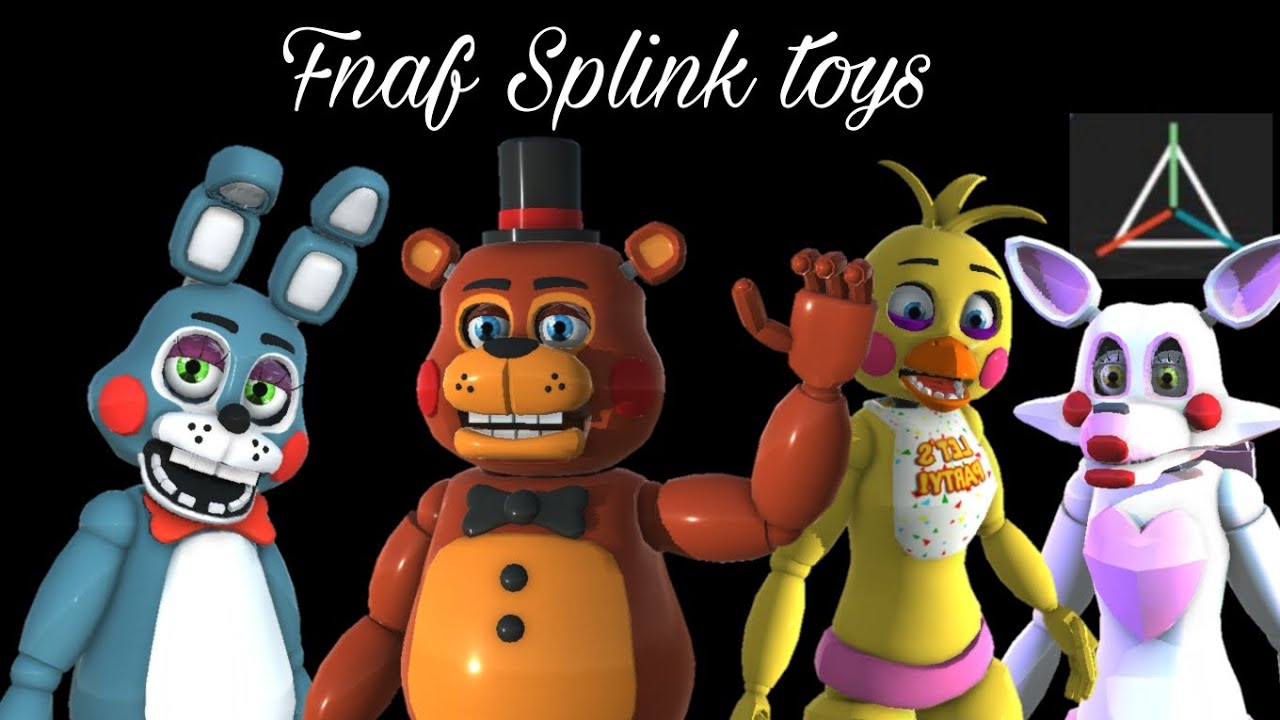 Fnaf 2 Toys models Splink prisma 3D oficial release - YouTube