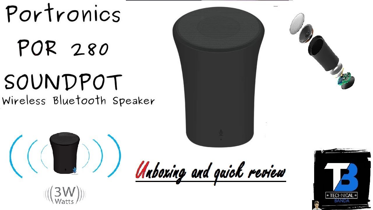Portronics sound pot 280 unboxing and sound/bass test !!!!! - YouTube