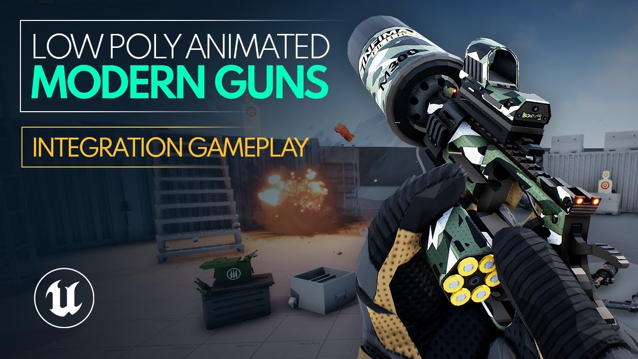 (Unreal Engine) Low Poly Animated Modern Guns Pack v0.4 - LPSP ...