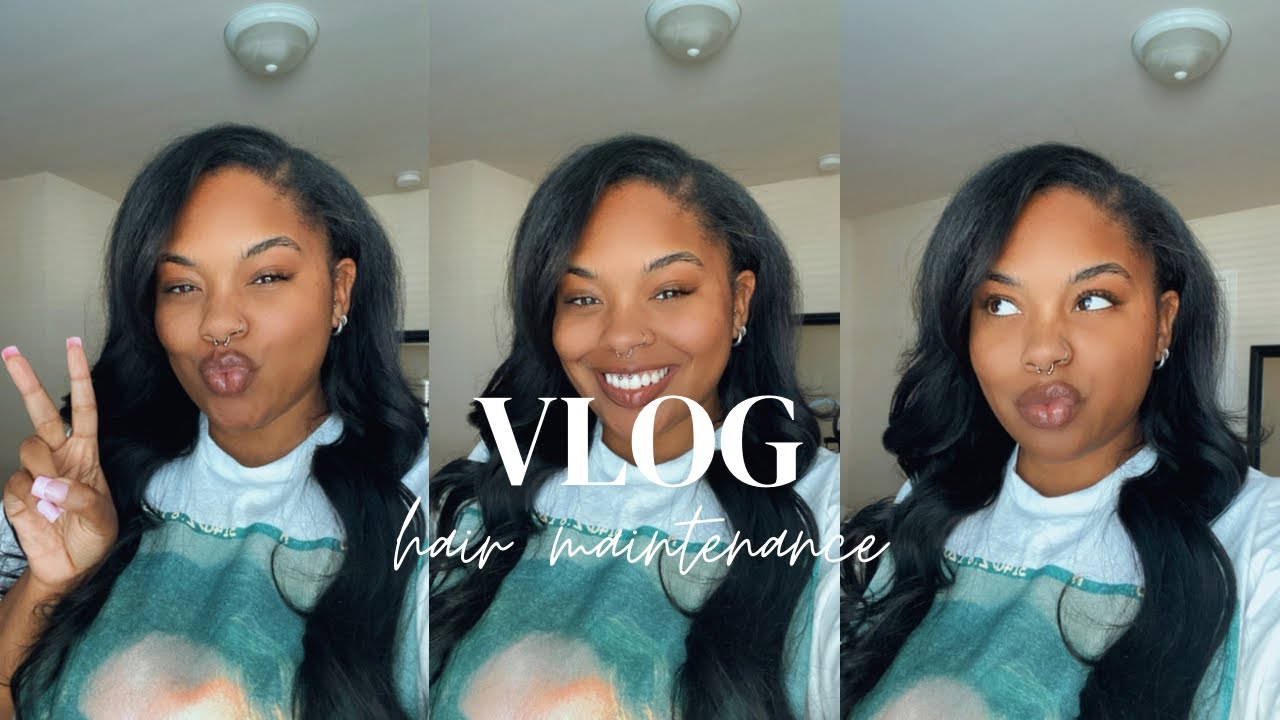 VLOG| hair maintenance routine - YouTube