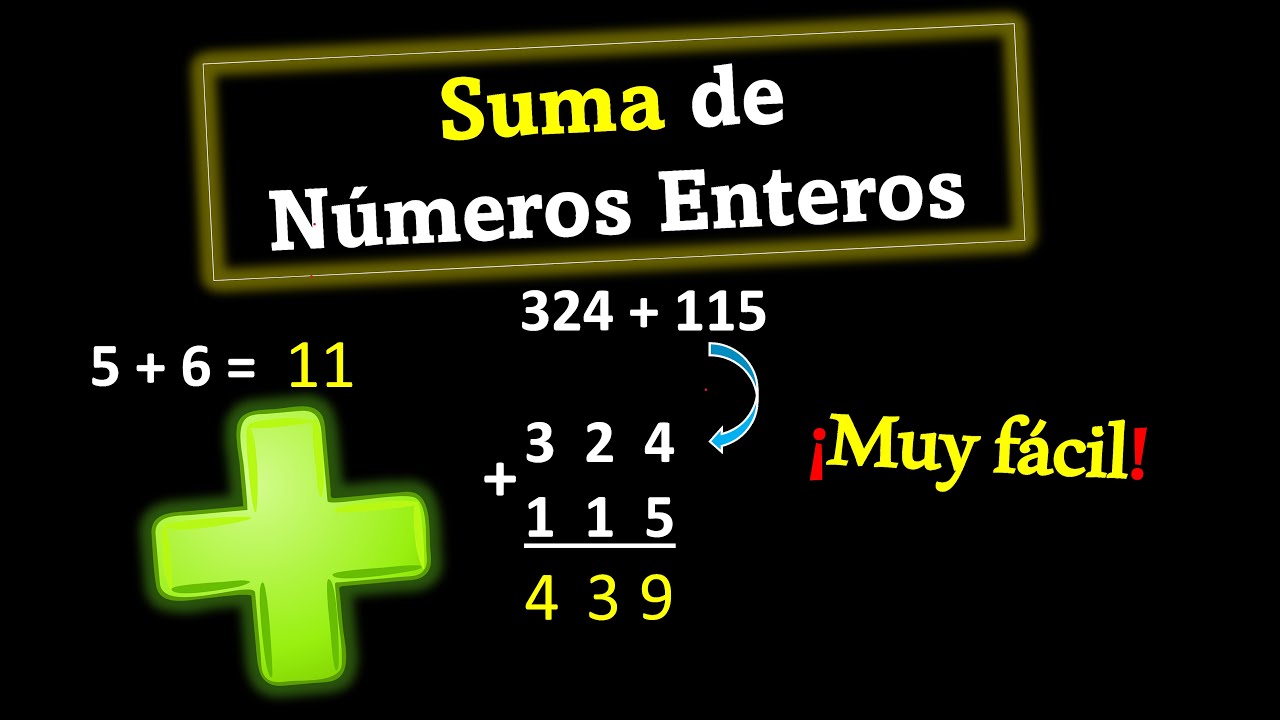 Suma de Números Enteros | Parte 1 - YouTube