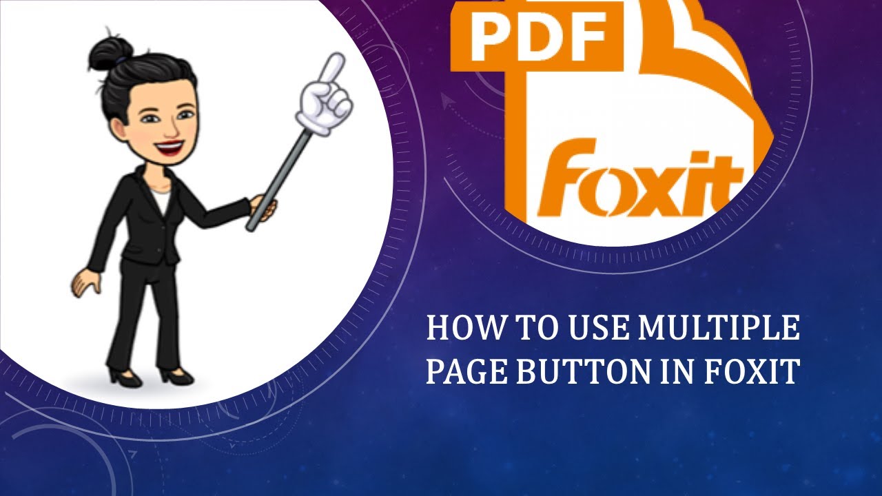 FOXIT | How To Use Multiple Pages Button - YouTube