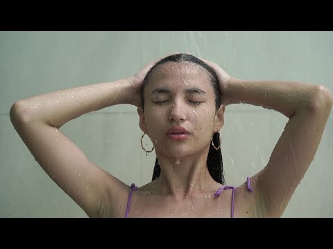 Young women taking shower. Hot Armpits of a young women