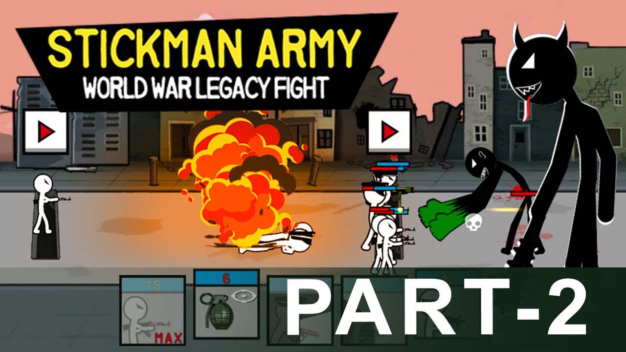 Stick Man Trenches: WW2_Gameplay_part_2 - YouTube