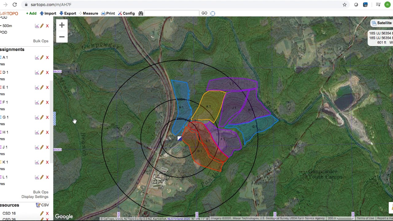 SARTopo 2.0: Cleaning Up Your Map - YouTube