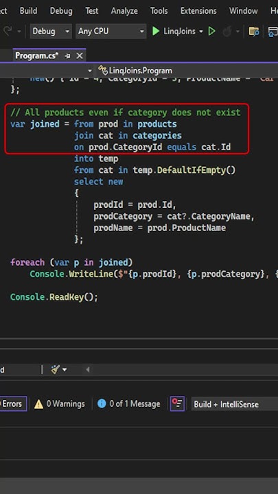 How to do a Left Join with LINQ #programming - YouTube