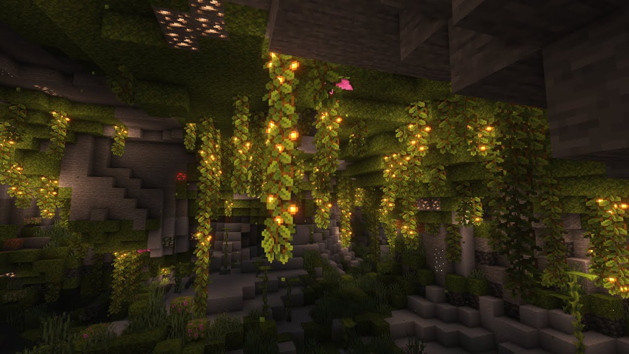 Minecraft update 1.18 (Lush Caves) with Complementary Shaders !! - YouTube