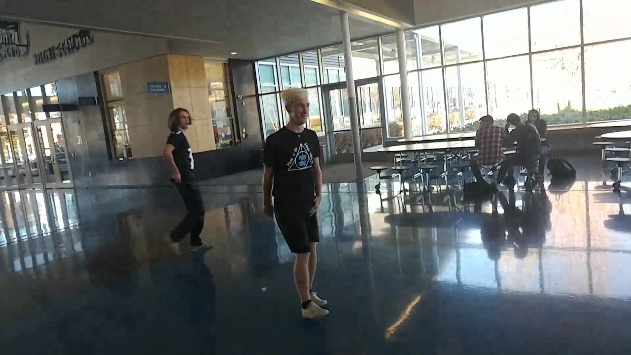 Cool backflip in school! - YouTube